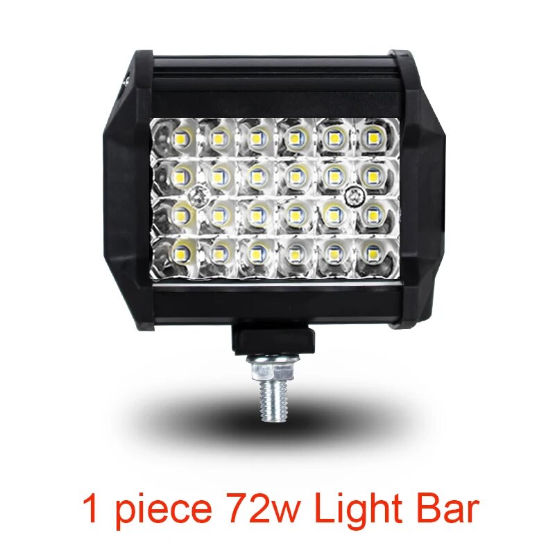 72W LED Бар для внедорожника, 12/24В