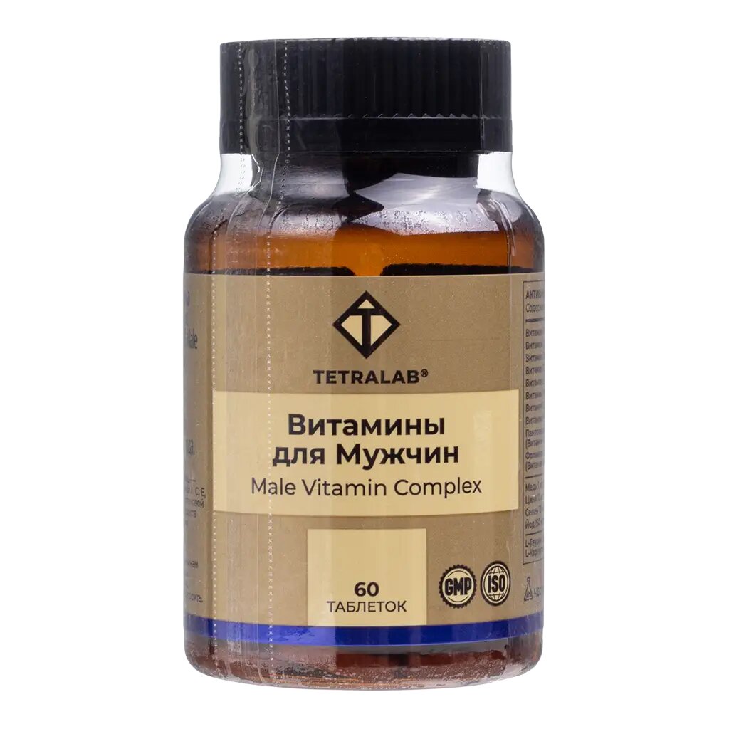 Tetralab Витаминный комплекс for men Male Multiple таблетки покрыт. об. массой 900 мг 60 шт