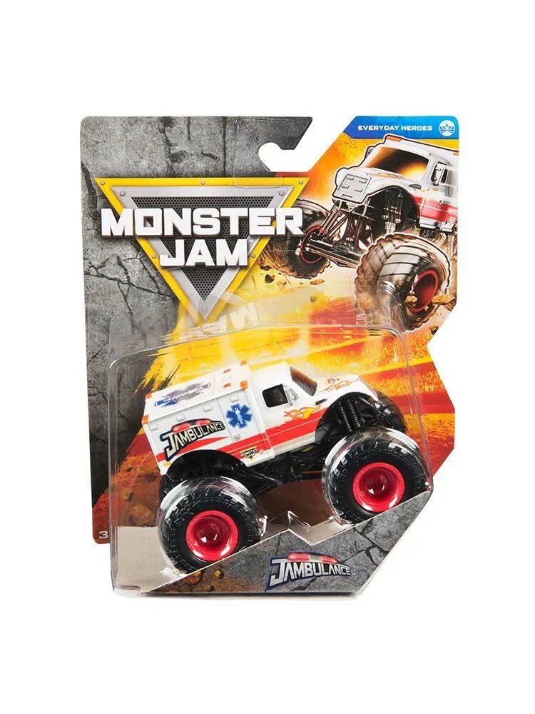 Машинка Monster Jam Jambulance 1:64 6044941/20153482 от 3 лет