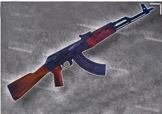 3D-модель пистолета AK-M из бумаги GRAPMAN