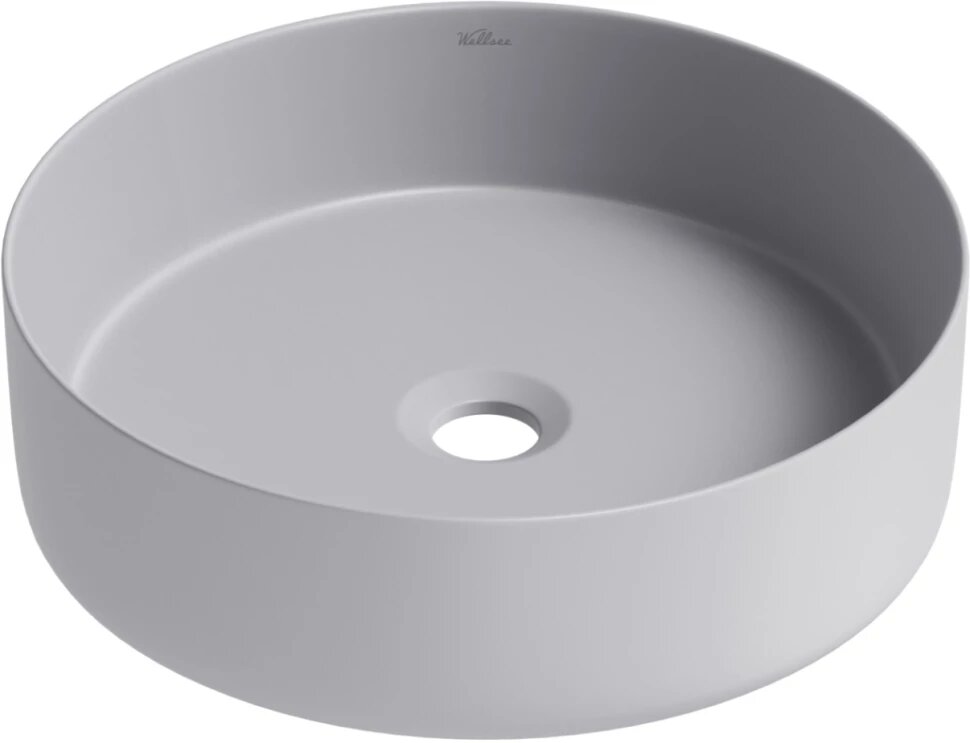 Раковина-чаша Wellsee Coax 323509000 36x36 см, накладная, серый матовый