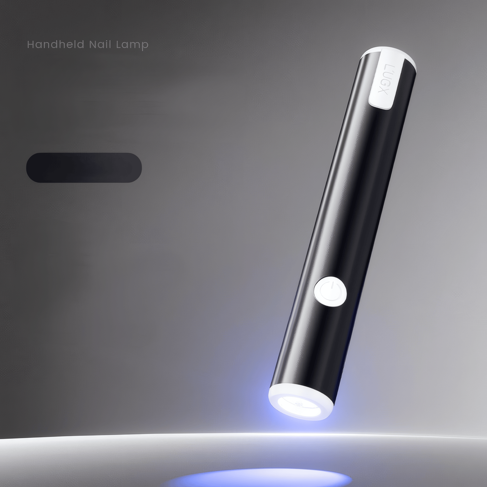 УФ фонарик для маникюра L'UGX 3W, UV/LED лампа для сушки типс и дизайна ногтей, аккумуляторный (черный)