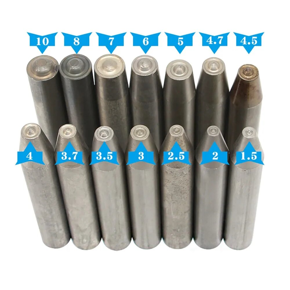 Дырокол для заклепок 1.5/2.5/3 мм, Цвет: 4.5mm-outside 12