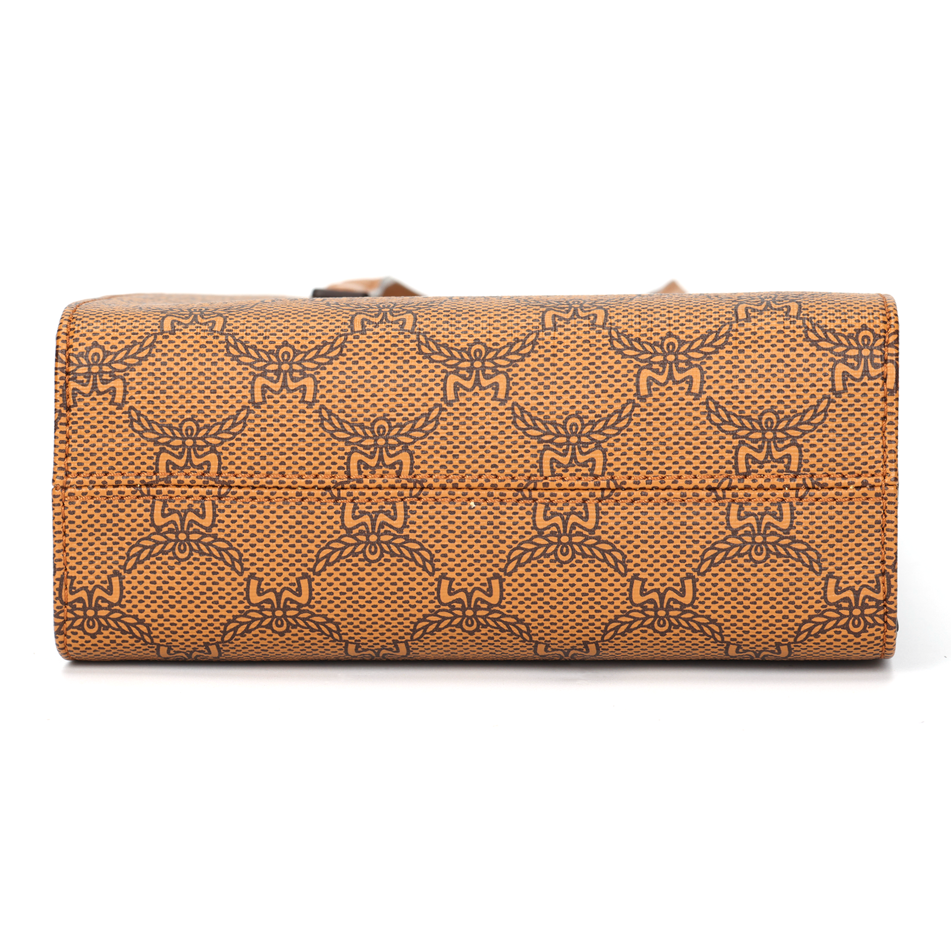 Сумка MCM, фактура тиснение, cognac — фото 1