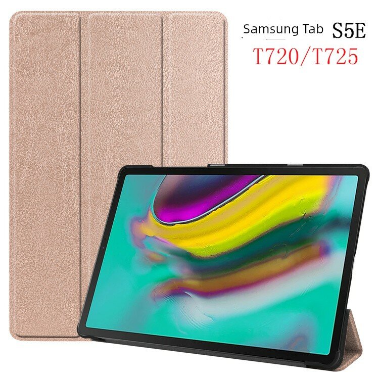 Чехол для Samsung Galaxy Tab S5e 10,5 дюйма с полным покрытием, ударопрочный, тонкий, с подставкой, розовое золото