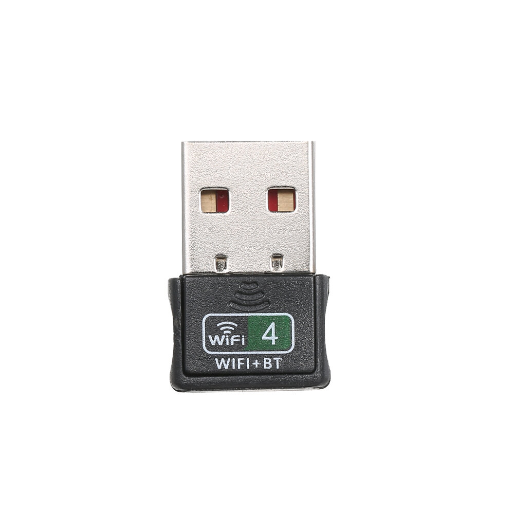 WiFi+BT4.2 2-в-1 беспроводная сетевая карта Mini 2.4G USB2.0 адаптер Bluetooth WiFi приемник для ПК ноутбук черный IEEE 802.11b/g/n 64/128 WEP WPA WPA2 WAPI 2.2*1.4*0.7cm 2.1g