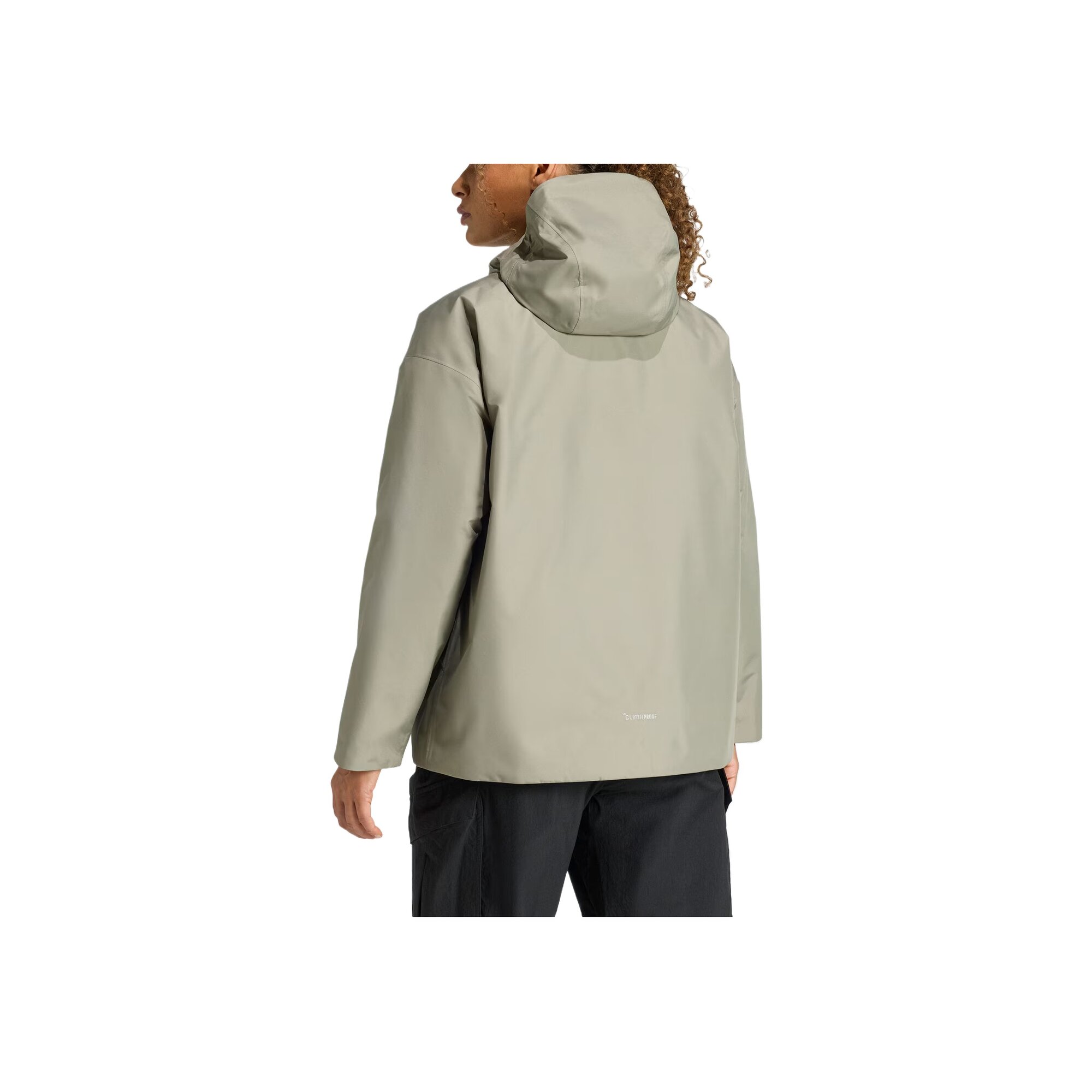 Куртка adidas, размер M, серебристо-серый — фото 1