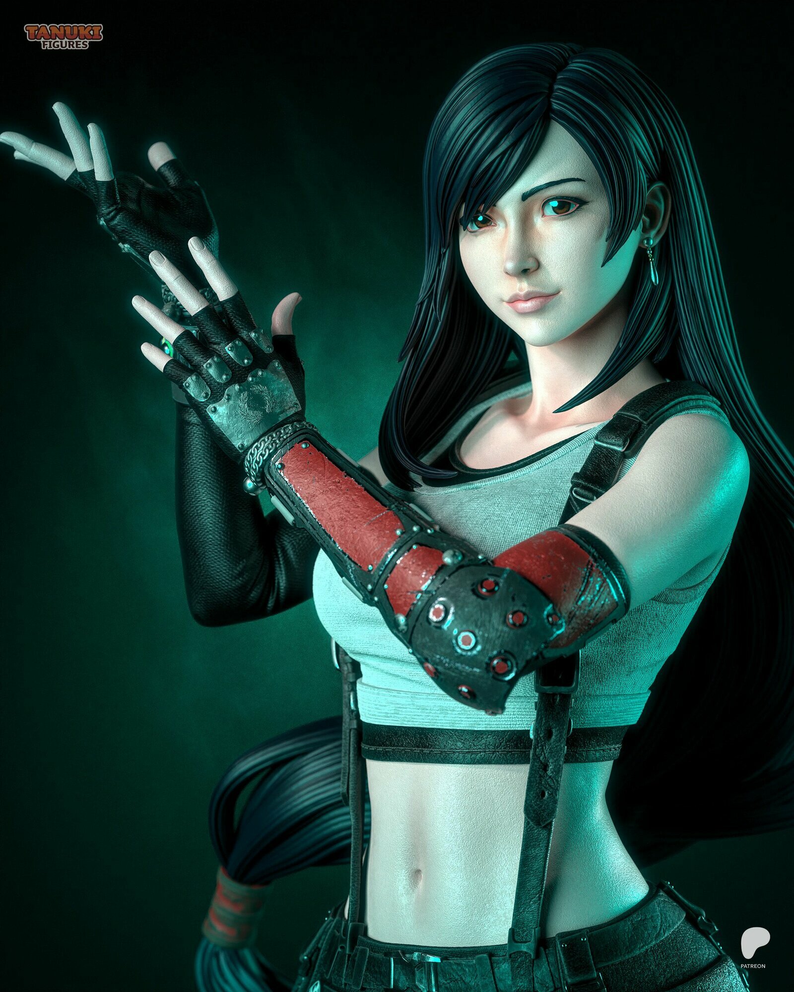 Сборная модель Tifa (Final Fantasy VII), 340мм, 1/6 для покраски