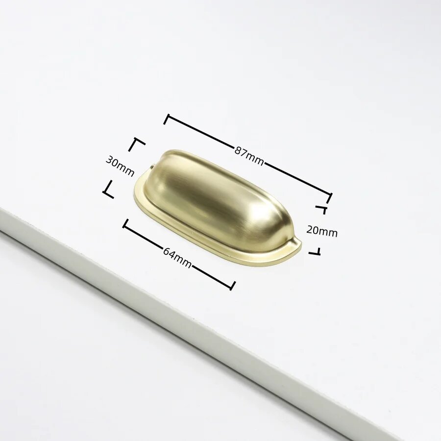 Ручки для шкафов Brushed-Copper, 87x64x30 мм