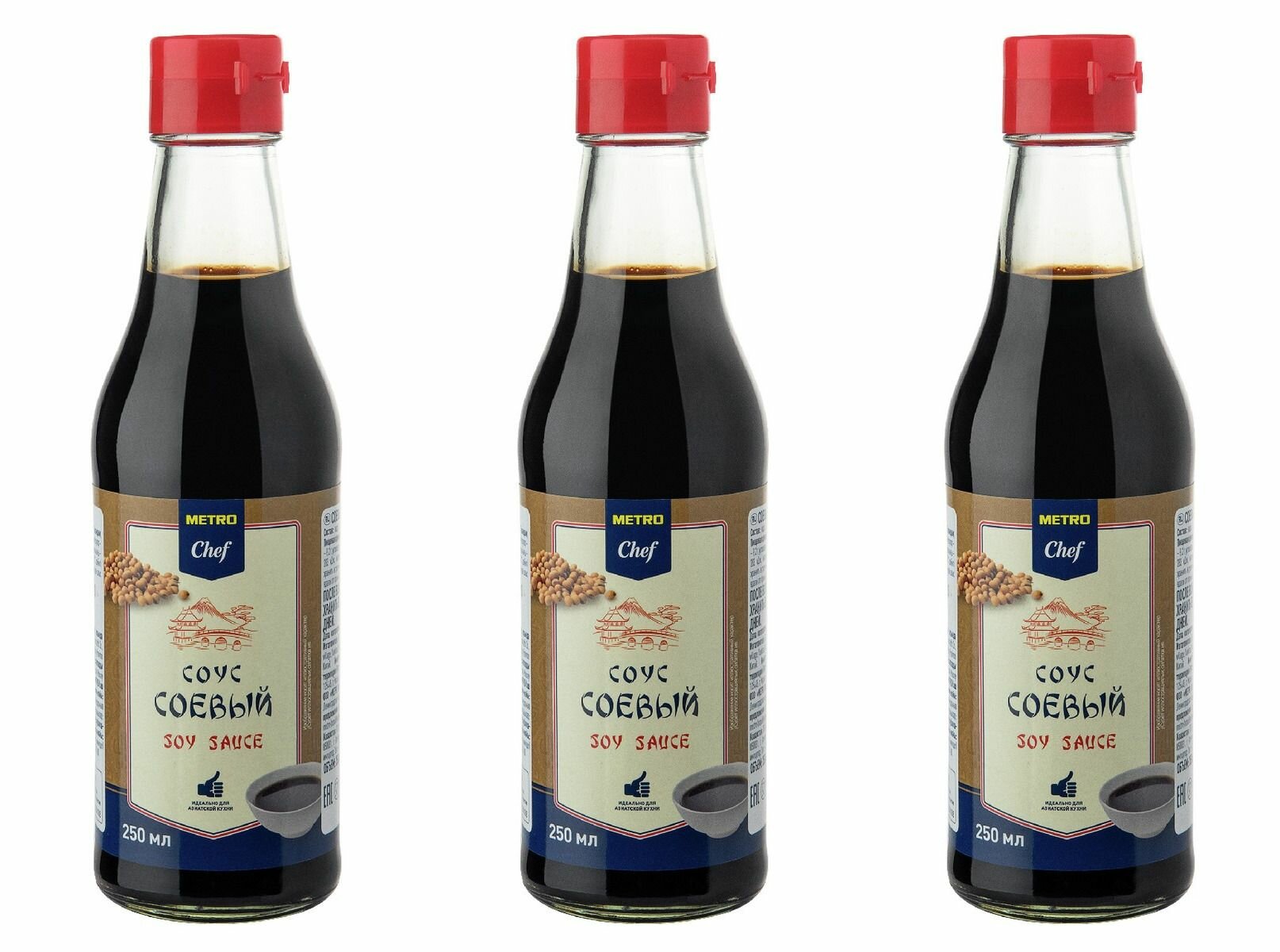 Metro Chef Соус соевый, 250 мл, 3 шт