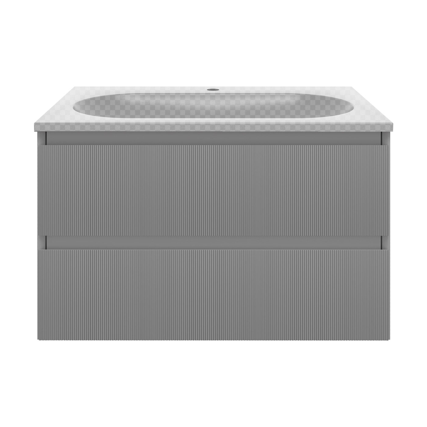 Тумба под раковину Vincea Welle 80 VMC-2WL800MG M.Grey Soft-touch