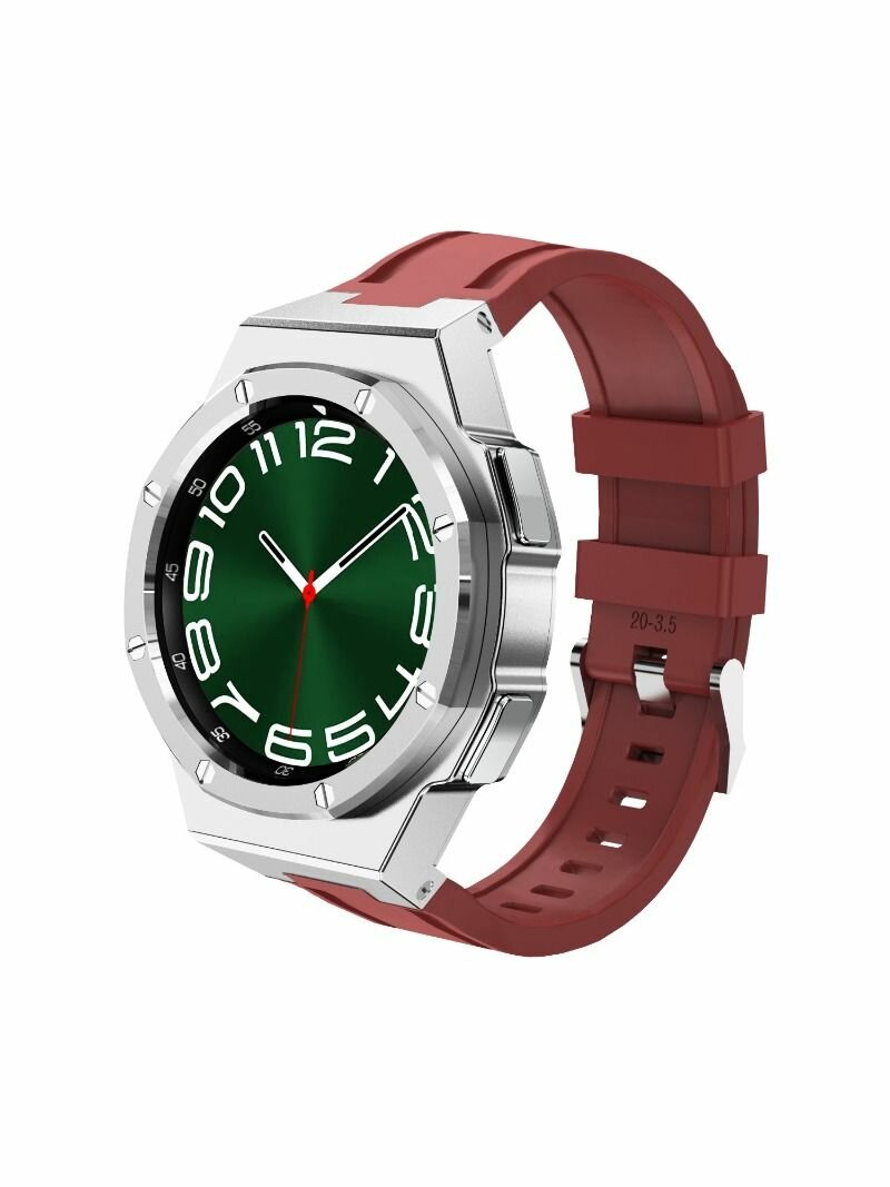 Подходит для Samsung smart watch watch 6 Classic металлическая защитная оболочка + силиконовый ремешок для часов