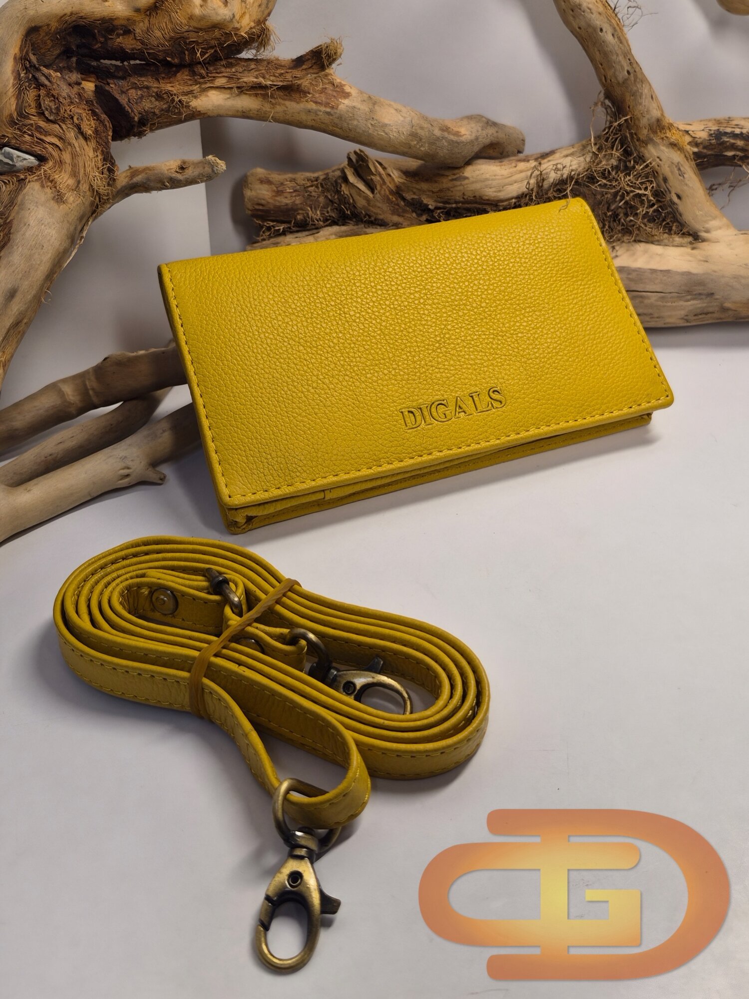 Сумка клатч DIGALS для телефона, yellow — фото 1