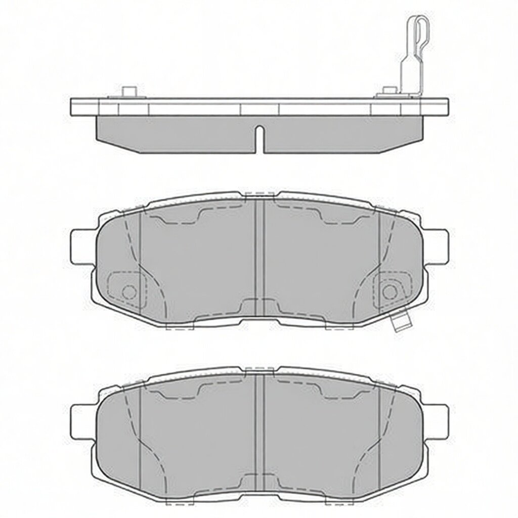 Колодки тормозные SUBARU TRIBECA 3.0/3.6 05- задние SP1777 Sangsin brake арт. SP1777