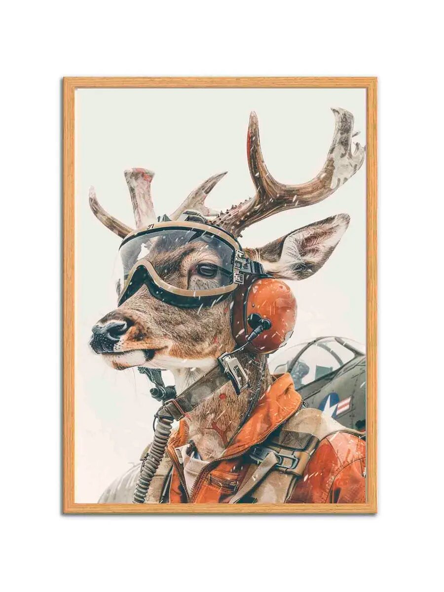 Пилотн оленей на ферме 2, Плакат 30x42см