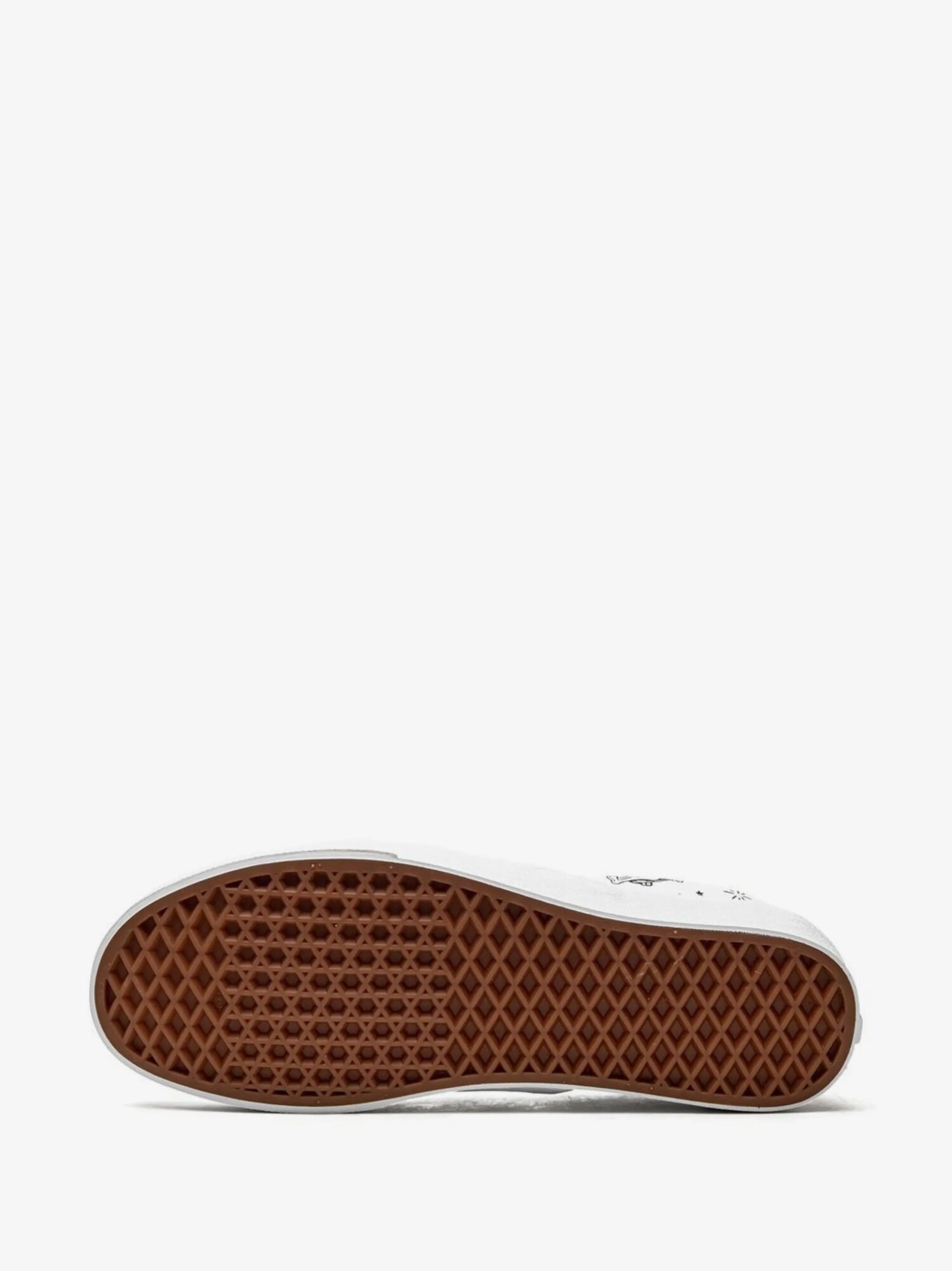 Слипоны VANS Classic Slip-On, размер 5,5 US, бежевый/белый — фото 1