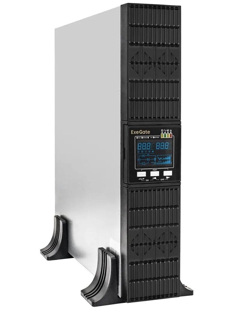 Источник бесперебойного питания Exegate PowerExpert ULS-1000. LCD. AVR. C13. USB. RS232. SNMP.2U 1000VA/1000W