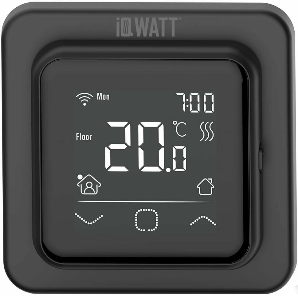 Терморегулятор IQWATT IQ Thermostat Smart Heat Wi-Fi (черный)