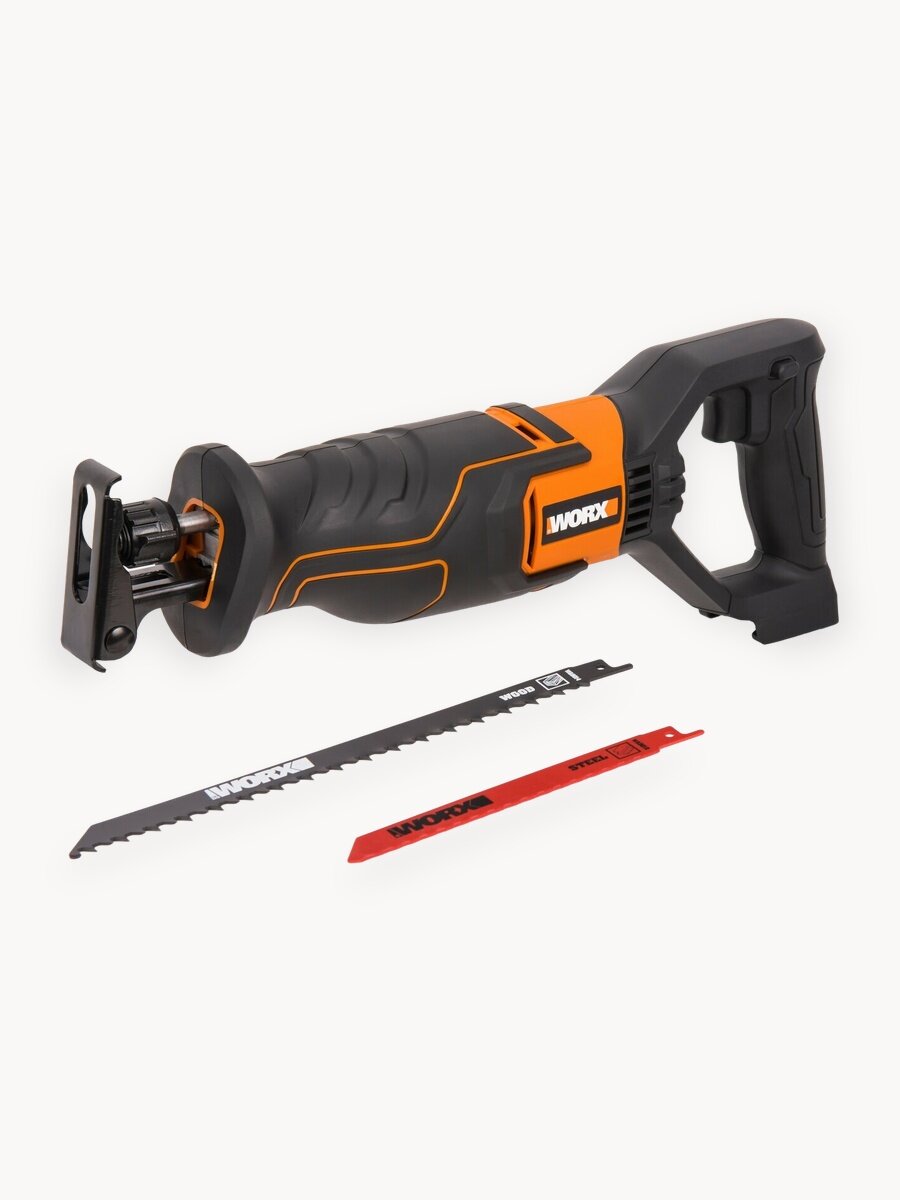 Сабельная пила аккумуляторная WORX WX500.9, без АКБ и ЗУ, коробка