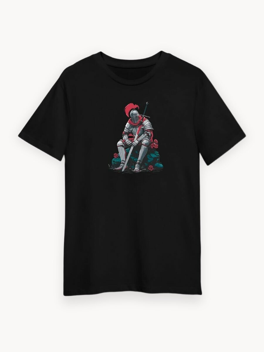 Футболка рыцарь средневековье доспехи