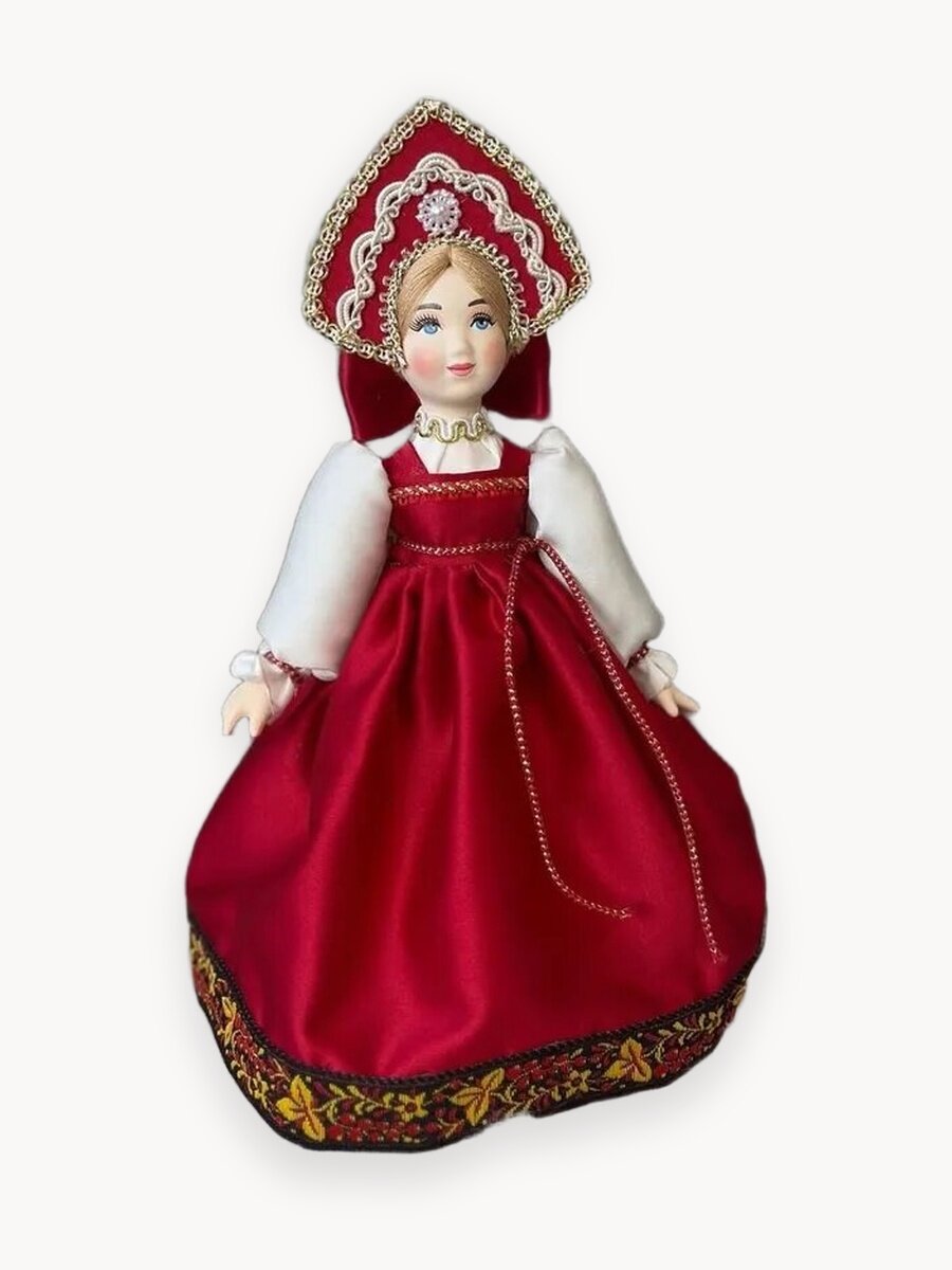 Арт Мороз Кукла в русском костюме Березка 22см, авторская кукла ручной работы