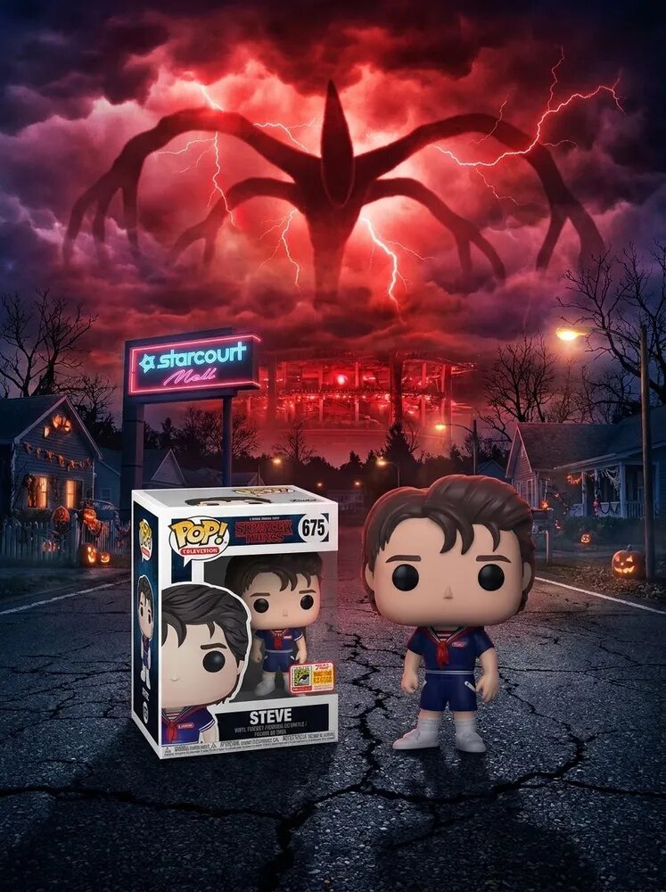 Модель статуэтки Stranger Things Season Steve Harrington Funko POP! Exclusive Comic-Con