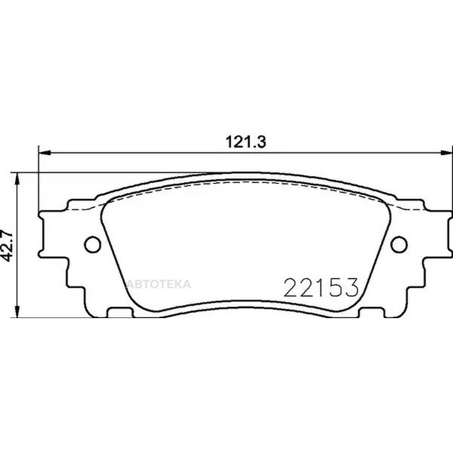 Колодки тормозные LEXUS NX 14- задн. BREMBO P83166