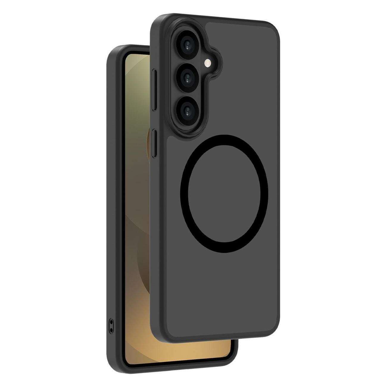 Чехол Deppa Silk Frost MagSafe для Samsung S26 Plus черный матовый