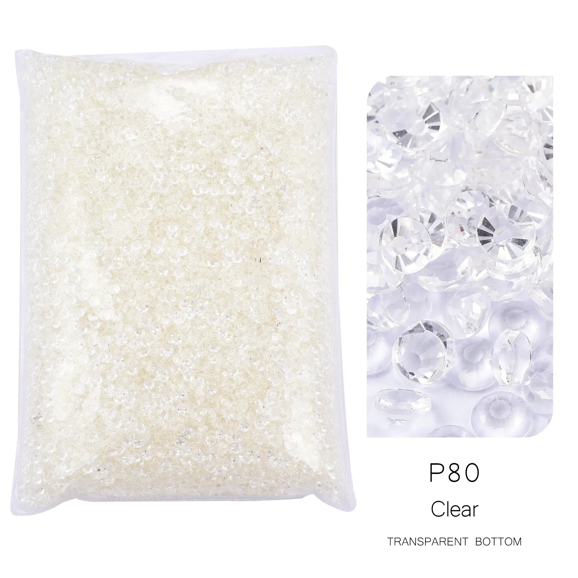 Стразы из смолы P80 Clear