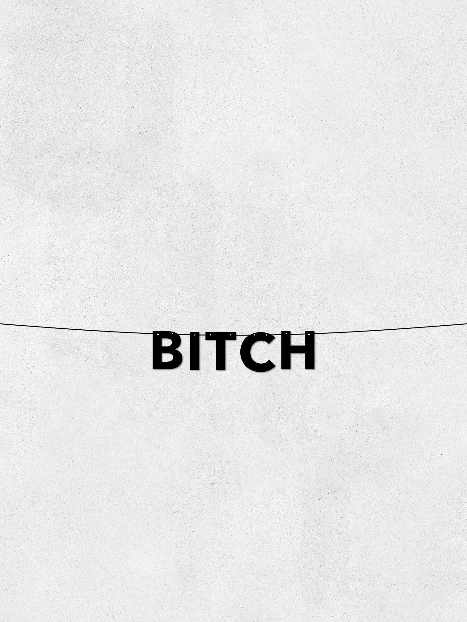 Гирлянда из букв bitch для комнаты подростка стильный декор, 10 см, долговечный материал, легко крепится