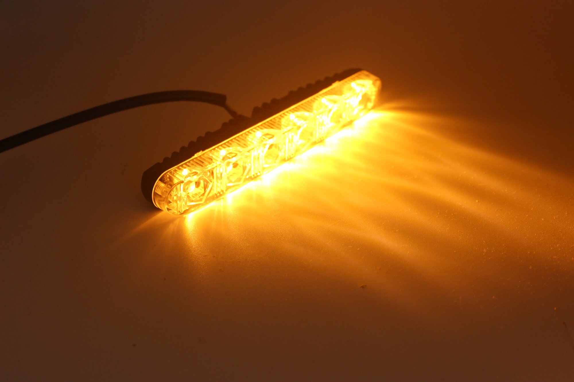 2 шт. Автомобильные ходовые огни, желтые светодиодные полоски 12V