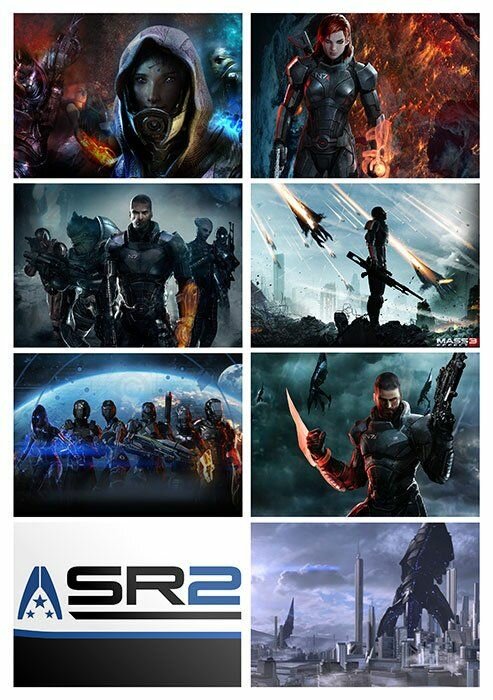 Наклейки "Mass Effect 3" No.1