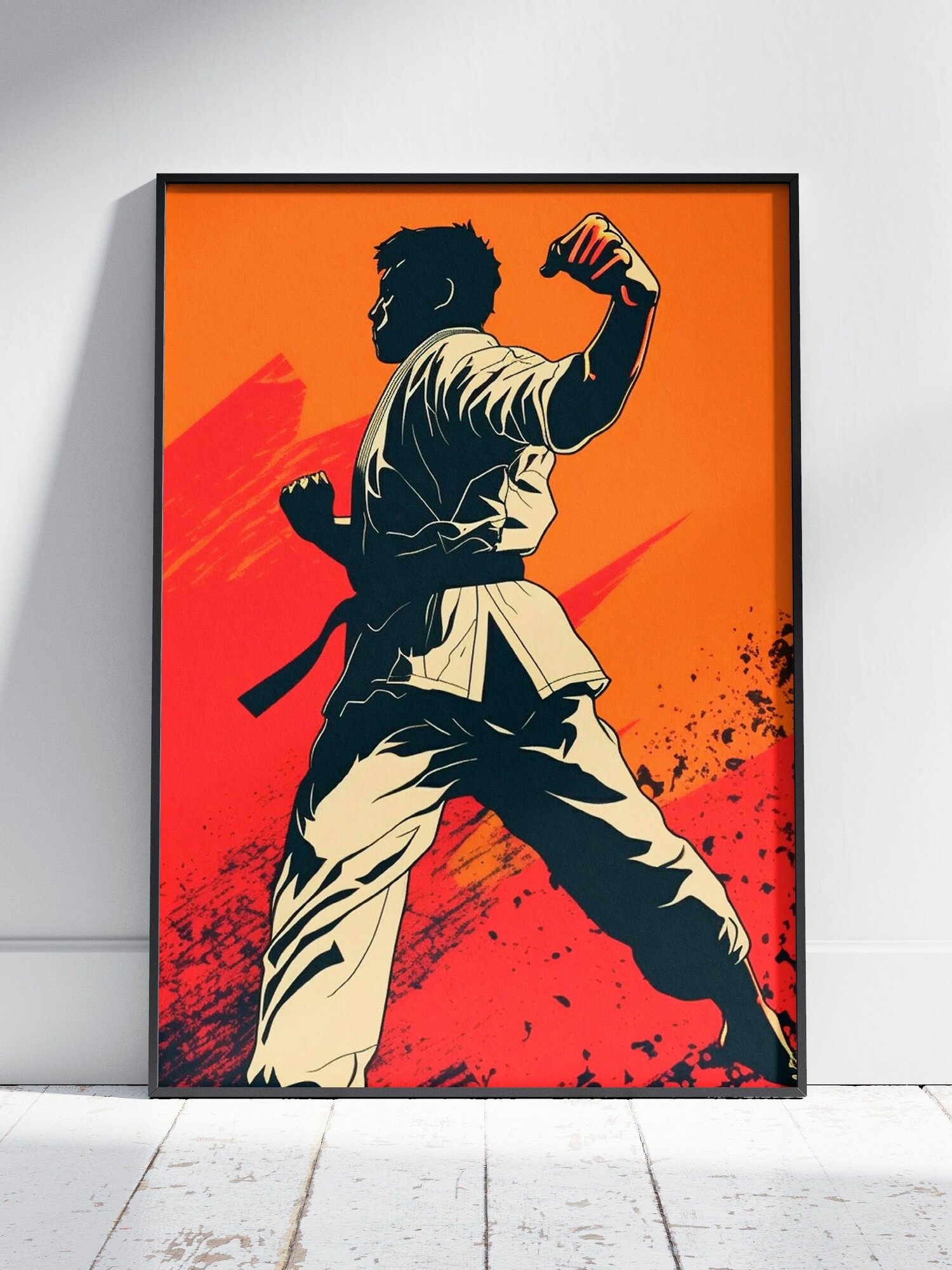 Плакат на стену для интерьера Спорт (Карате - Karate 7) - Постер по спорту и физической активности формата A4 (21x30 см)