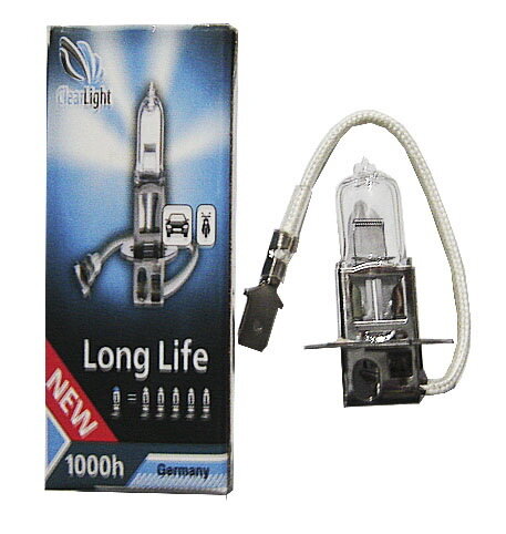 Лампа H3 12V 55W PK22s LongLife / Clearlight / MLH3LL