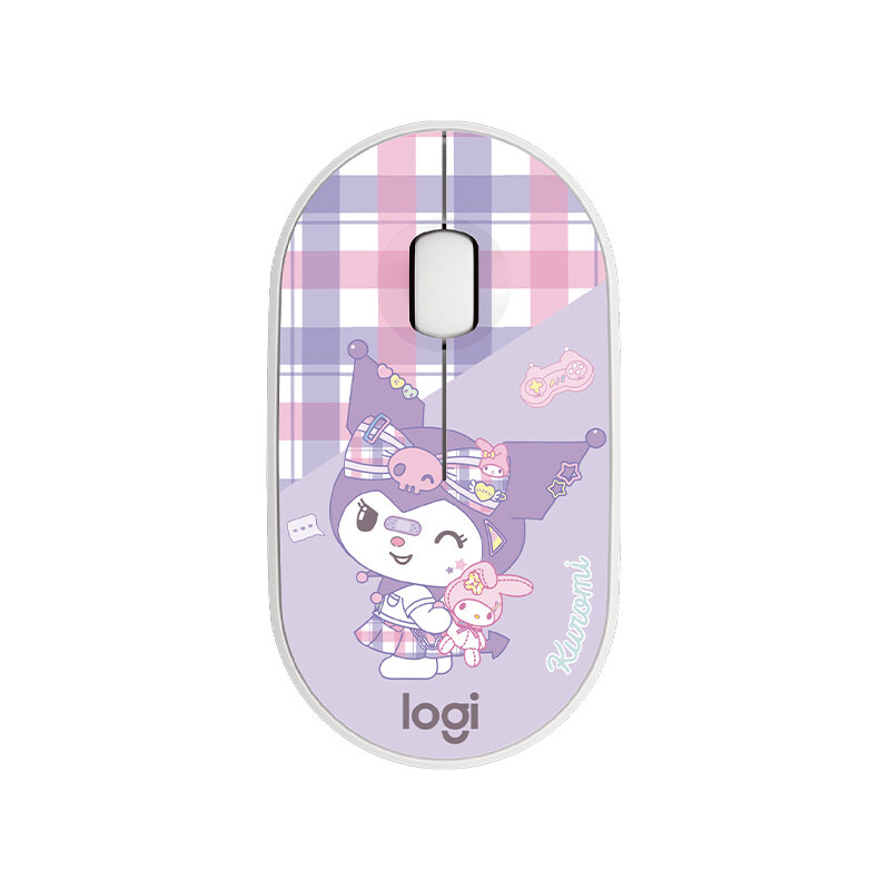 Мышь унисекс Logitech Pebble Mouse Kuromi, беспроводная, Bluetooth, тихая, для офиса