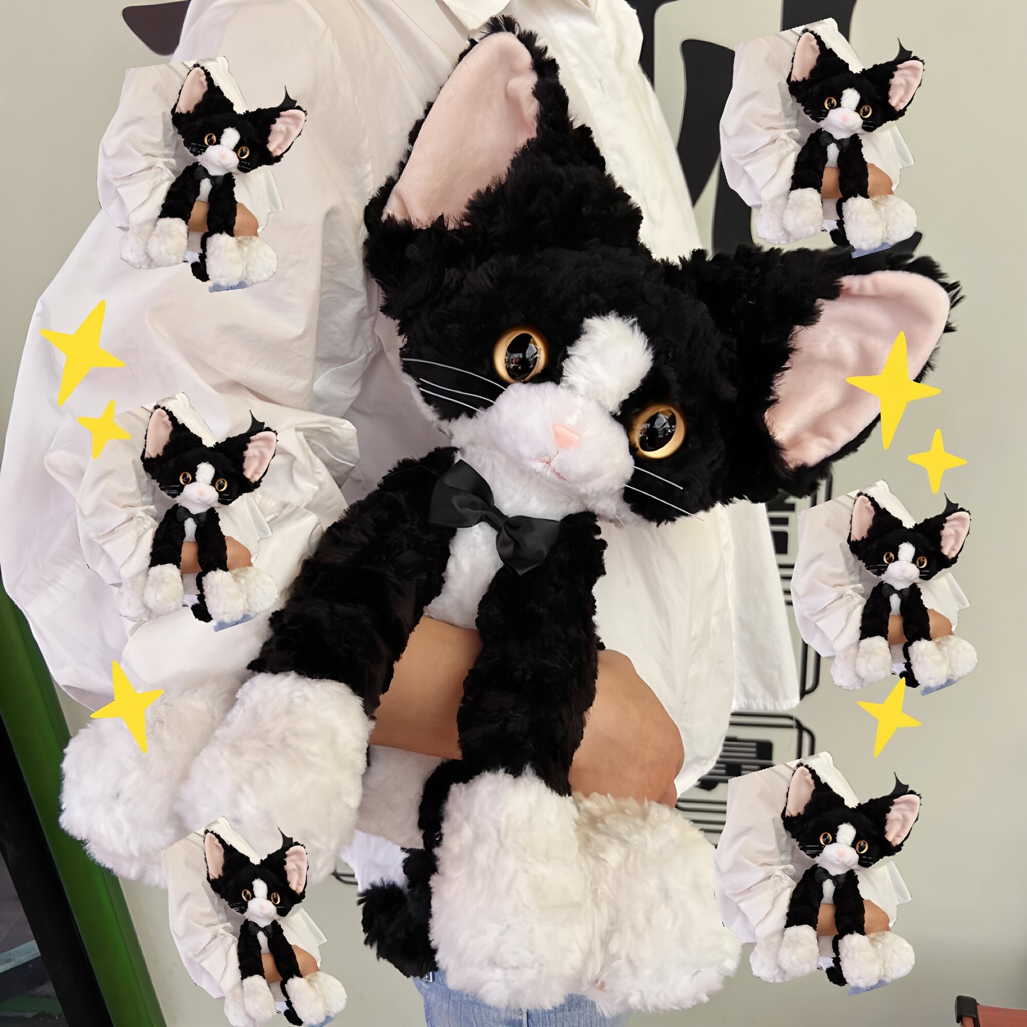 Мягкая игрушка Немецкий кот, кот Девон,50см Очень милый котенок с кудрявыми волосами.