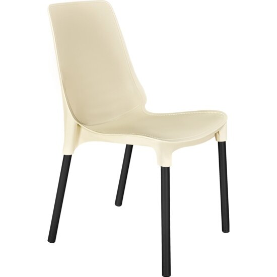 Стул Sheffilton SHT ST75/S424 бежевый ral1013/черный муар