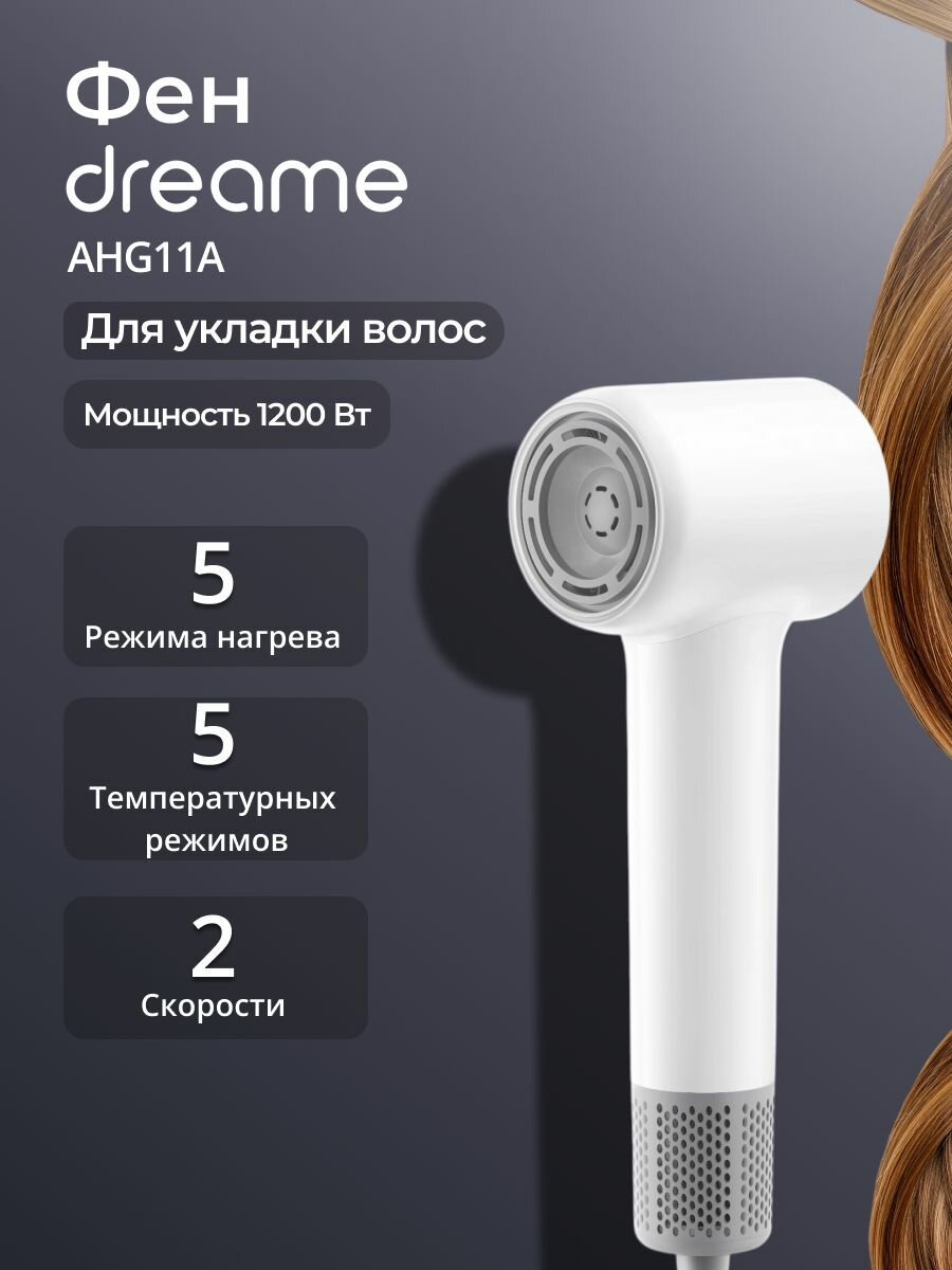Фен Dreame Нairdryer Mini Blue AHG11A