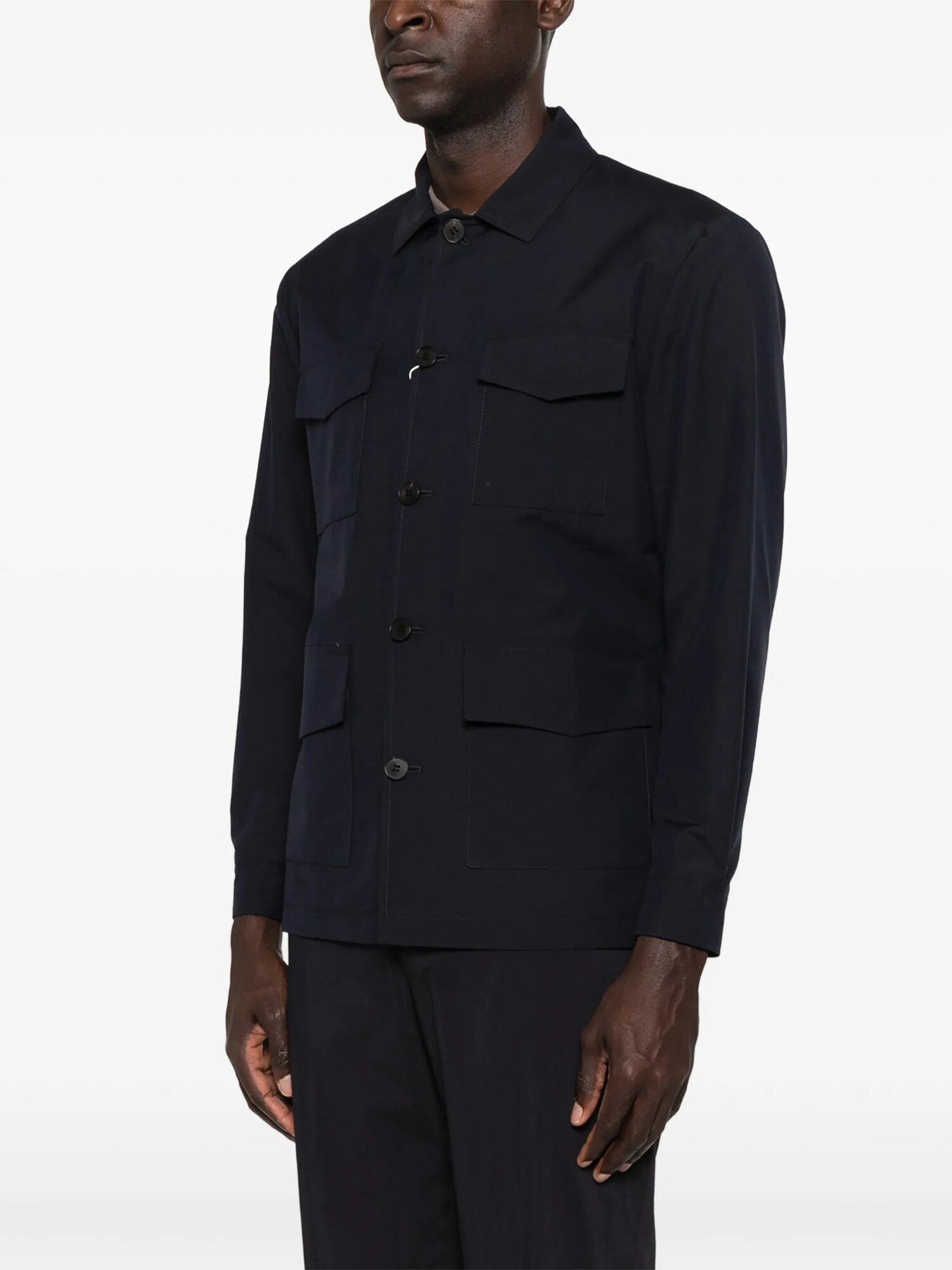 Рубашка GRAYED Voyager buttoned overshirt, размер 50, синий — фото 1