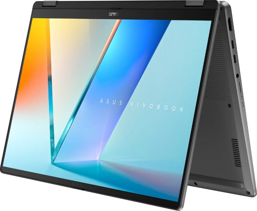 Ноутбук ASUS "Vivobook 14 Flip", сенсорный экран, OLED-дисплей, Windows 11, серый