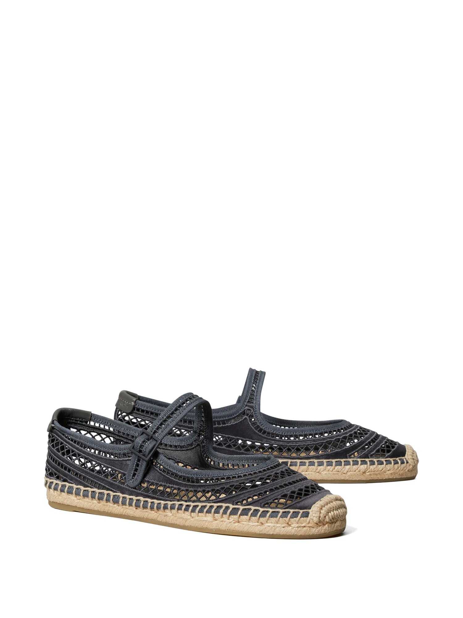 Эспадрильи Tory Burch Open-weave Mary Jane espadrilles, размер 7.5, blue — фото 1