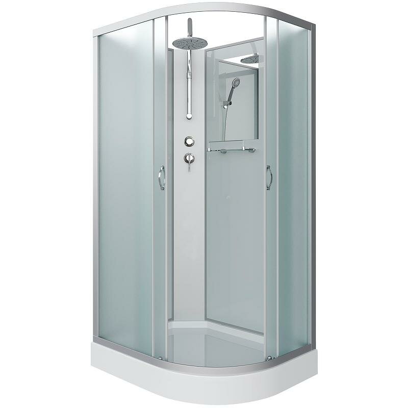 Душевая кабина Niagara Classic 120x80 33121423LBKT профиль хром, без гидромассажа, левая