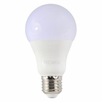 Лампа 15Вт Е27 светодиодная LED холодный белый свет 6000К