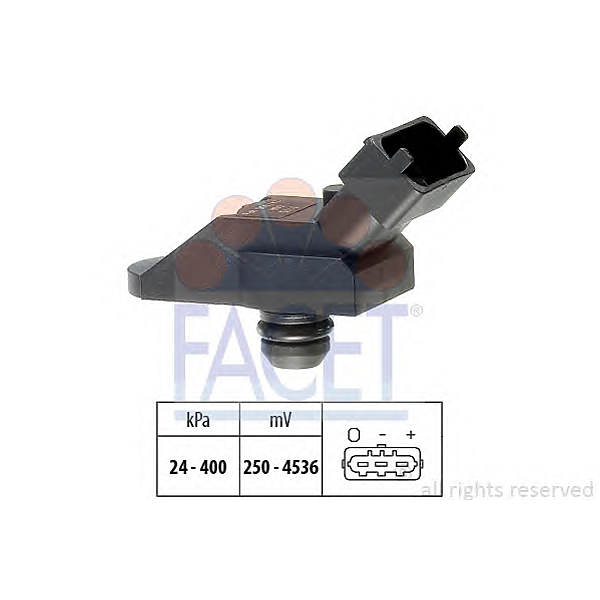 FACET 10.3115 (13327785354 / 6238222 / 93171659) датчик давления воздуха\ BMW (БМВ) e46 / e39 / e53 3.0d 98-05