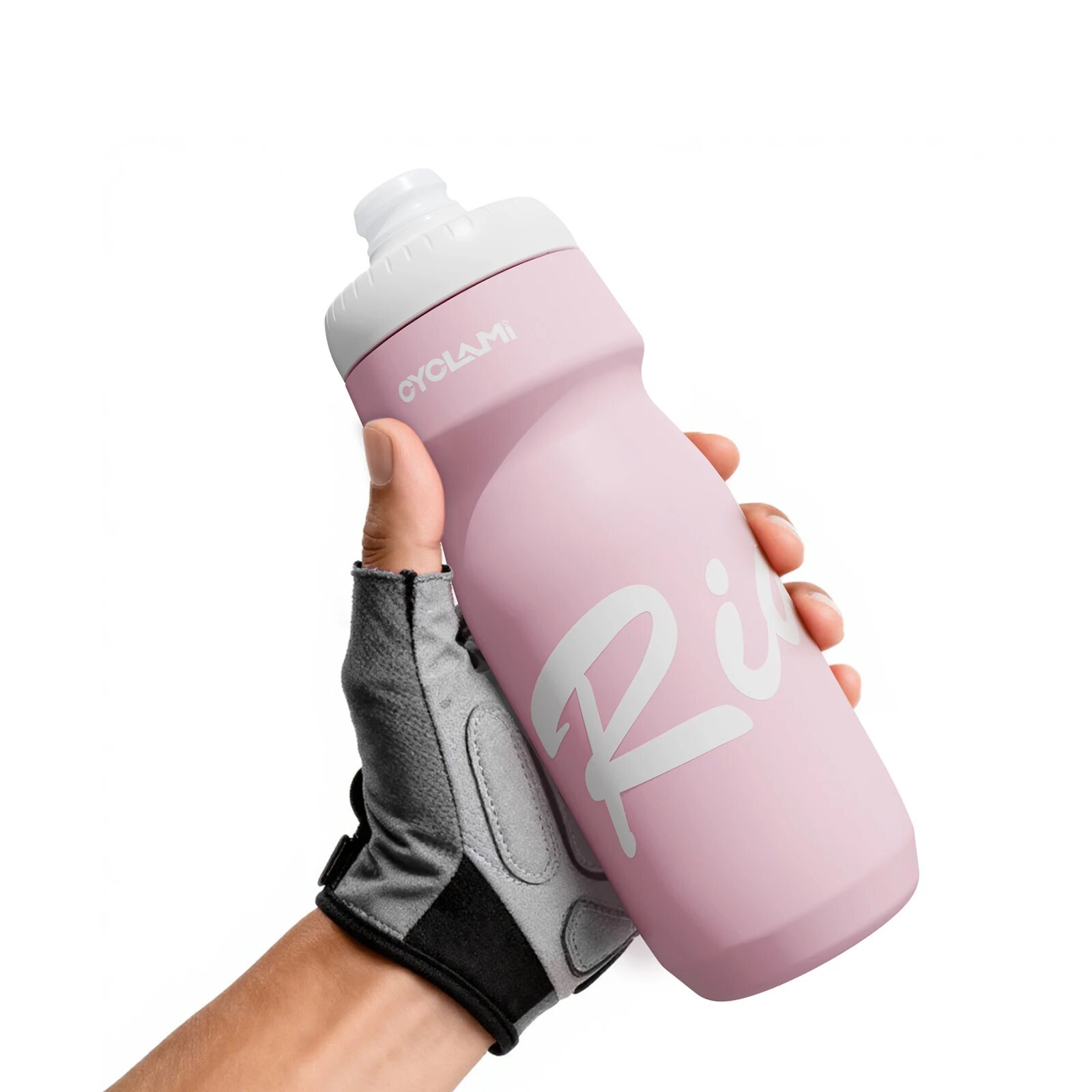 Бутылка для воды CYCLAMI 650 мл из полипропилена для велоспорта Розовый, Pink 650ml
