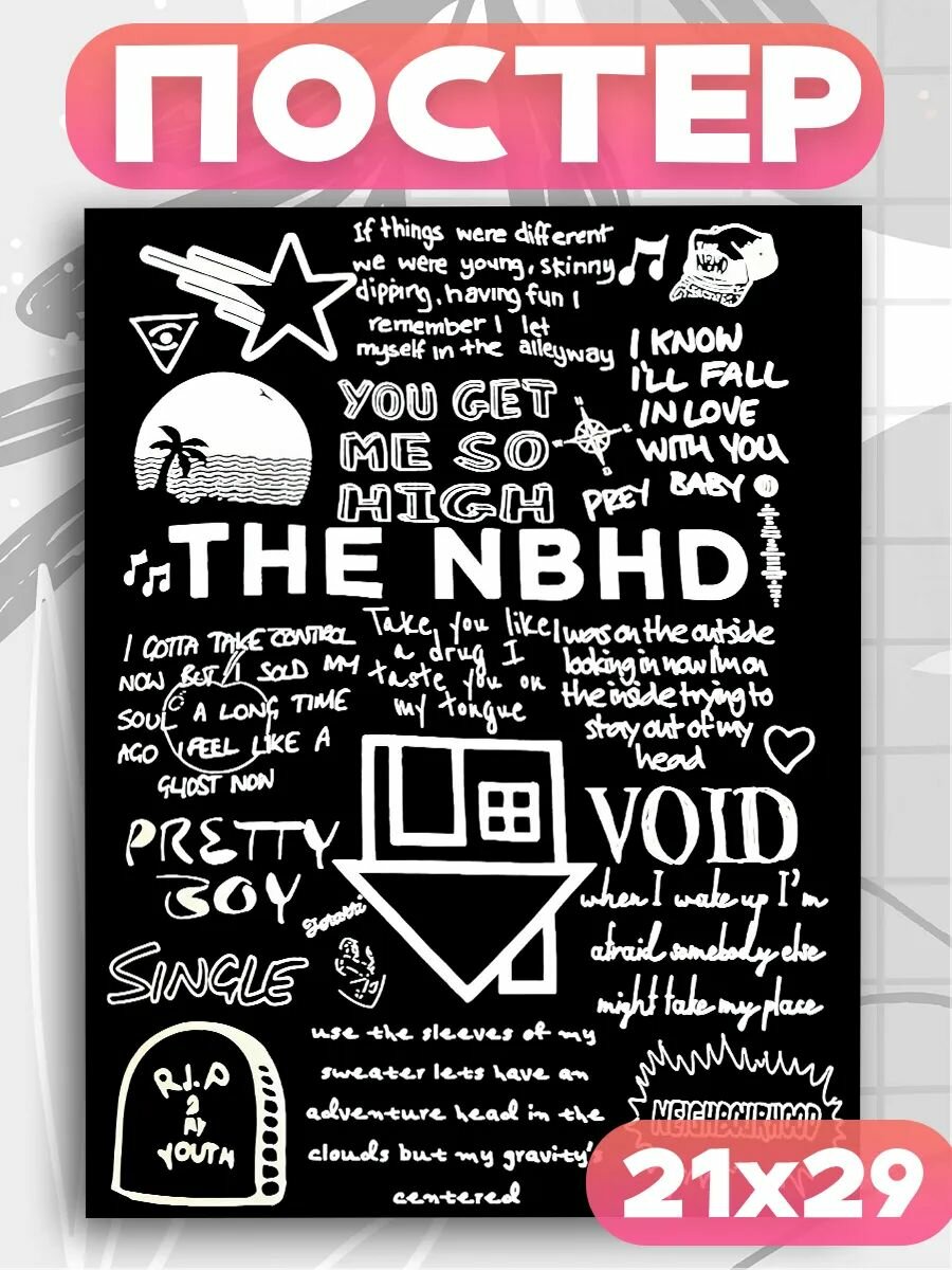Постеры на стену The Neighbourhood, плакат 1шт, А4 размер.
