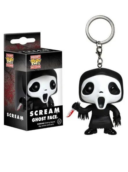 Крик Призрачное лицо брелок (Scream Ghostface keychain) из серии Хоррор