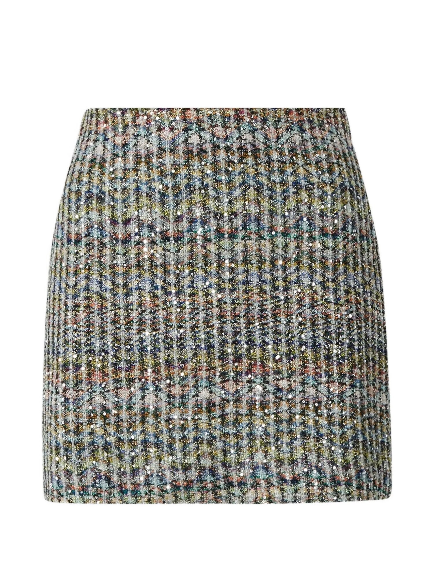 Юбка Chevron viscose-blend mini skirt with sequins