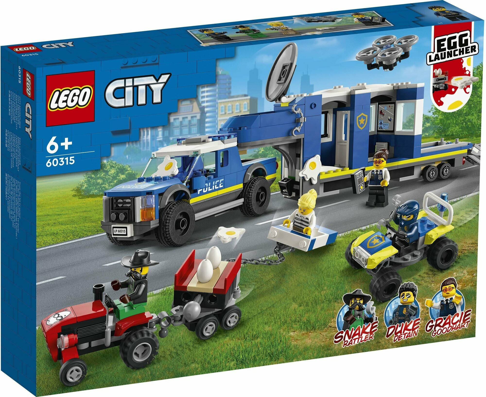 60315 Конструктор LEGO City Police Полицейский мобильный командный трейлер 436 деталей