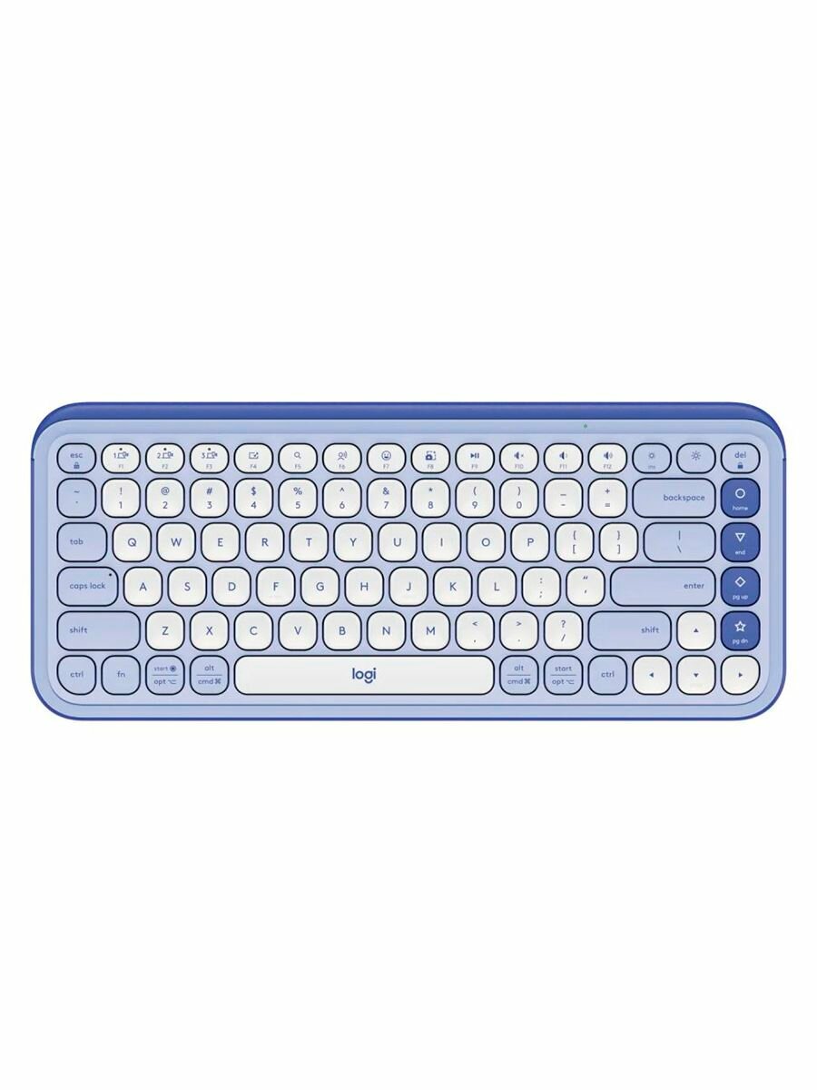 Logitech POP ICON KEYS Wireless Keyboard-Purple беспроводная клавиатура, английская раскладка, синяя